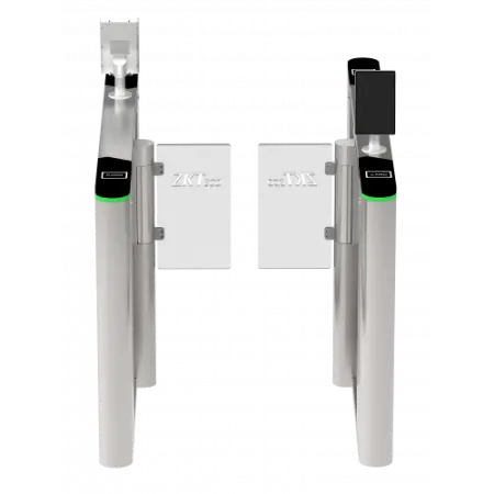 ZKTECO SBTL8000 barrera peatonal tipo swing ultra rápida vidrio templado